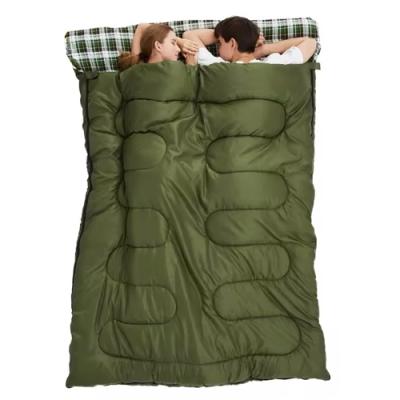 China Factory Wholesale Ultralight Outdoor Double Sleeping Bag Waterproof Lightweight 2 Person Sleeping Adult Bag Camping for sale