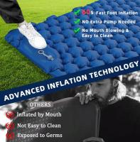 China Outdoor Ultralight TPU Compact Inflatable Sleeping Mat Air Mattress Hiking Camping Equipment for sale