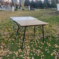 China Portable Folding Aluminium Alloy Side Picnic Table BBQ Folding Garden Table Folding Camping Table De Camping for sale