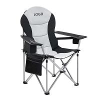 China Outdoor Furniture Aluminum Modern Beach Chair Enlarged Bold Simple Folding Fishing Chair Armrest Plus Cotton Portable Camping for sale