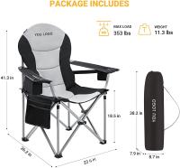 China Outdoor Furniture Aluminum Modern Beach Chair Enlarged Bold Simple Folding Fishing Chair Armrest Plus Cotton Portable Camping for sale