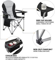 China Outdoor Furniture Aluminum Modern Beach Chair Enlarged Bold Simple Folding Fishing Chair Armrest Plus Cotton Portable Camping for sale