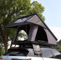China Camper Aluminum Car Tent Outdoor Hiking Rooftop Tent New Triangle Hard Shell Top Roof Tent for sale
