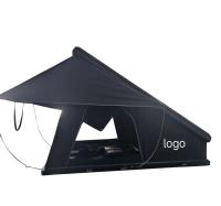 China Camper Aluminum Car Tent Outdoor Hiking Rooftop Tent New Triangle Hard Shell Top Roof Tent for sale