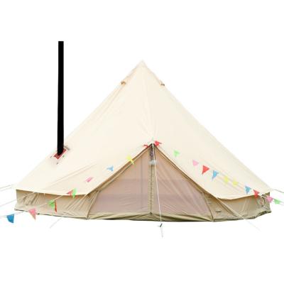China Luxury Waterproof Arabic Big Outdoor Inflatable Mongolian Yurt Tent Camping Glamping Yurt Tent Canvas Outdoor Bell Tent for sale