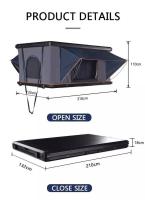 China Outdoor Camping Travel SUV Car Roof Top Tent Hard Shell Aluminum Hot Sale Rooftop Tent for sale