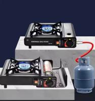 China Factory Wholesale Custom Outdoor Mini Portable Gas Stove Outdoor Cassette Stove Butane Camping Gas Stove for sale