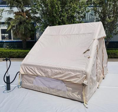 China 4-5 Person Inflatable Glamping Tent with Pump Easy Setup Waterproof Outdoor Camp Air Tent for sale
