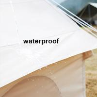 China 4-5 Person Inflatable Glamping Tent with Pump Easy Setup Waterproof Outdoor Camp Air Tent for sale