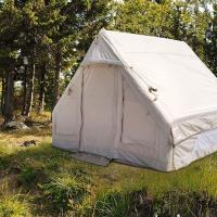 China 4-5 Person Inflatable Glamping Tent with Pump Easy Setup Waterproof Outdoor Camp Air Tent for sale