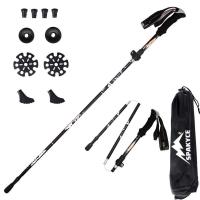 China 135cm 300g Light Aluminum Anti Shock Hiking Pole Telescopic Summit Trekking Poles for sale
