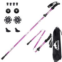 China 135cm 300g Light Aluminum Anti Shock Hiking Pole Telescopic Summit Trekking Poles for sale