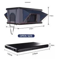 China 75kg Aluminium Alloy Folding Car Tent Camping Shelter SUV 4 Person Roof Top Tent for sale
