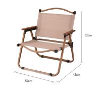China 55cm Camping Outdoor Chairs Leisure Kermit Aluminum Folding Beach With Backpack for sale