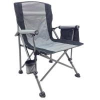 China Aluminum 4.5KG Sturdy Outdoor Folding Chairs 60cm Wooden Folding Chair With Armrest for sale