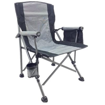 China Aluminum 4.5KG Sturdy Outdoor Folding Chairs 60cm Wooden Folding Chair With Armrest for sale
