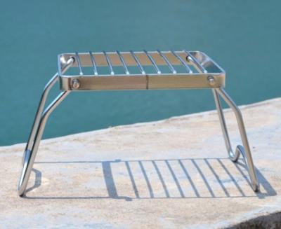 China 2 People Outdoor Mini Folding BBQ Stove Grill Stainless Steel Wire Mesh For BBQ for sale