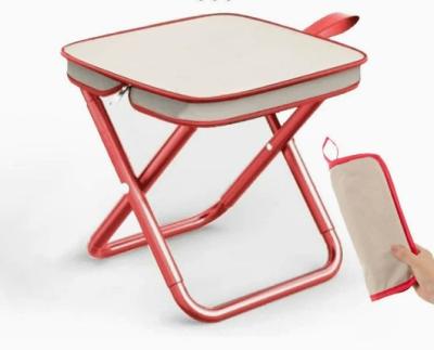 China 38CM Stainless Steel Camping Outdoor Chairs Portable Fishing Three Leg Folding Chair for sale