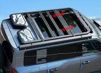 China Aluminum Alloy Flat Luggage Carrier Car Roof Rack Platforms Hilux Dmax Dadao Navara Tacoma Tundra Black for sale