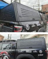 China Customized Hard Aluminum Canopy Waterproof Anti-rusted Pickup Truck Exterior Modify Accessory for Toyota Hilux Dodge Ram 1500 for sale