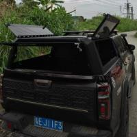 China Aluminum Alloy 4x4 Road Pickup Truck Hard Top Canopy Folding Locking Waterproof Heavy Duty for sale