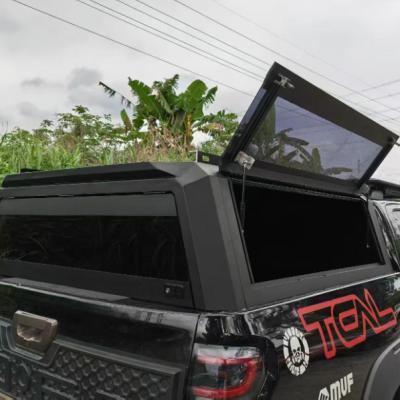 China Aluminum Alloy 4x4 Road Pickup Truck Hard Top Canopy Folding Locking Waterproof Heavy Duty for sale