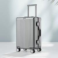 China Sunmatte Lifestyle Gifts Luggage Series A Deep Silver 50cm Height Versatile Storage Solution for sale