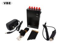 China Black / Golden Handheld Signal Jammer 110 - 220VAC For Police Authorities for sale