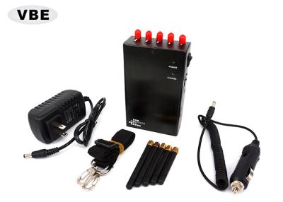 China Black / Golden Handheld Signal Jammer 110 - 220VAC For Police Authorities for sale