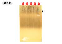 China 5 Bands 2.5W 27dBm Portable Phone Signal Blocker , Handheld Signale Jammer For 3G 4G AMPS for sale