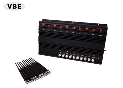 China 10 bands Wifi Signal Jammer Output Power Signal Synchronization System for sale