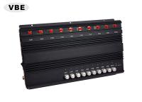 China 10 Bands Mobile Network Jammer , Cell Blocker Jammer Signal Synchronization System for sale