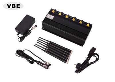 China Power Adjustable Mobile Phone Signal Blocker With 6 PCS Omni Antennas for sale