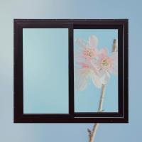 China SQ-SG88 Black PVC Sliding Windows with Double Glazed Glass and Reinforced Steel Frame - Custom Sizes Available for sale