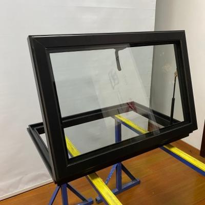 China Manual Aluminum Skylight with 6mm+15A+6mm Double Tempered Glass, 30dB Noise Reduction and Hydraulic Opening for sale