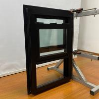 China OEM Residential Aluminium Hung Windows with Double Glazed Glass - Custom Sizes & Excellent Sound Insulation for sale