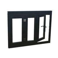 China Black Aluminum Bifold Windows with Double Glass Soundproofing - Custom Height 30-Day Delivery CE Certified for sale