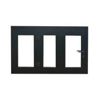 China Black Aluminum Bifold Windows with Double Glass Soundproofing - Custom Height 30-Day Delivery CE Certified for sale