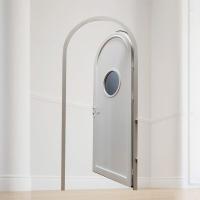 China 2.0mm Aluminium Hinged Doors with Double Tempered Glass for Soundproofing and Thermal Insulation for sale