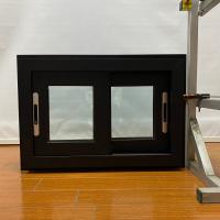 China Energy Saving Windproof Double Tempered Glaze Aluminum Sliding Bathroom Window with 5-Year Warranty for sale