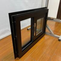 China Energy Saving Windproof Double Tempered Glaze Aluminum Sliding Bathroom Window with 5-Year Warranty for sale