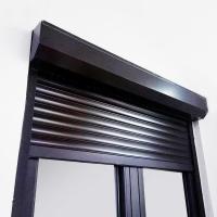 China 0.8mm-1.4mm Aluminum Roller Shutter Door with 55mm-100mm Rail Width and Dooya Motor - 110V/220V for sale