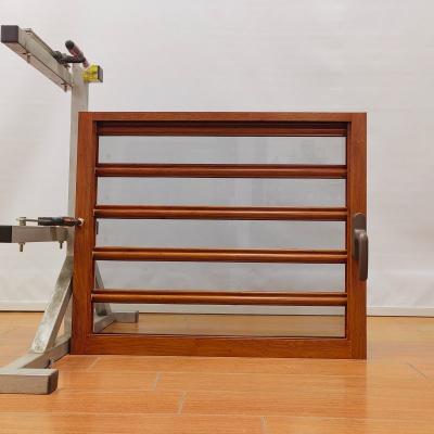 China Aluminum Louver Window with 5mm Glass Blades and Handle Operation - Custom Sizes Available for Ventilation Control for sale