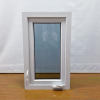 China American Style PVC Casement Windows with Double Glazing and Lockable Crank Control - Hurricane Resistant Design for sale