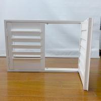 China Customizable PVC Casement Windows with Electric Shutters - N-30 Model, CE Certified, Weather Resistant for sale