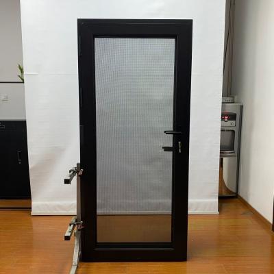 China Waterproof Aluminum Hinged Doors with 2.0mm Profile & Double Tempered Glass for Weather Resistance for sale