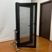 China Waterproof Aluminum Hinged Doors with 2.0mm Profile & Double Tempered Glass for Weather Resistance for sale