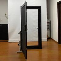 China Waterproof Aluminum Hinged Doors with 2.0mm Profile & Double Tempered Glass for Weather Resistance for sale