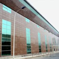 China Semi-Exposed Aluminum Glass Curtain Wall System with 50-200mm Thickness and High Sound Insulation for sale