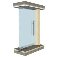 China SQ-DTH120 Aluminum Pivot Doors with Secure Locking System - Custom Sizes & Powder Coated All-Weather Finish for sale